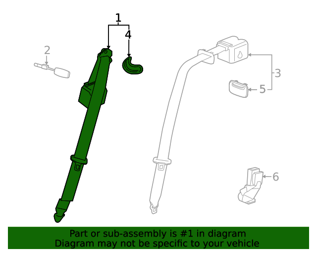 2022-2023 Cadillac CT4 F Retractor Kit 84720589 | GMPartsDirect.com