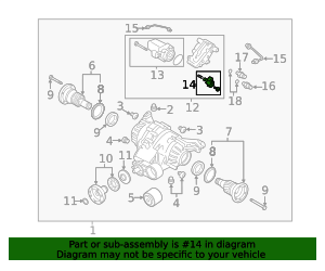 2014-2020 Audi Actuator Repair Kit 0BF-598-079 | Audi USA Parts