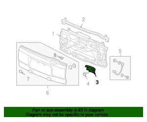 2003-2008 Honda Element Hinge 68730-SCV-A10ZZ | OEM Parts Online