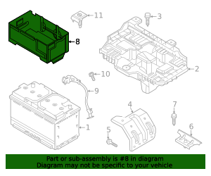 Genuine Battery Cover for 2019-2025 Hyundai | Part# 37112-S1800 ...
