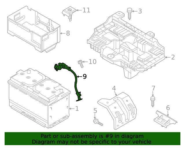 37180-S8000 - Negative Cable 2020-2024 Hyundai Palisade | Hyundai OEM Part