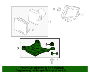 Genuine BMW 34-51-6-861-631 | Mount Bracket | FREE Shipping on Most ...
