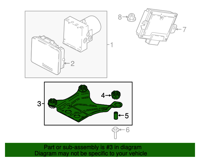Genuine BMW 34-51-6-861-631 | Mount Bracket | FREE Shipping on Most ...