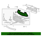 2019-2022 Chevrolet Blazer Front Grille Filler 84237877 GM ...