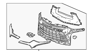 2019-2022 Chevrolet Blazer Front Grille 84612436 GM | GMPartsDirect.com