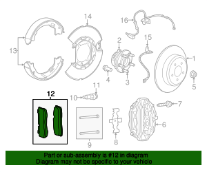 68144223AD - OEM Pad Kit For 2012-2022 Mopar | OEM MOPAR Parts Warehouse