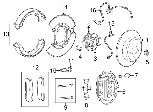 68144223AD - OEM Pad Kit For 2012-2022 Mopar | OEM MOPAR Parts Warehouse