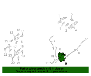 2016-2022 Volvo XC90 Door Lock Actuator Motor 32310878 | TascaParts.com