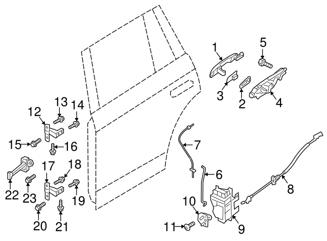 2016-2022 Volvo Exterior Door Handle 40013438 | TascaParts.com