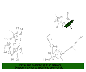 31378254 - Exterior Door Handle Base 2016-2024 Volvo | AutoNation Parts