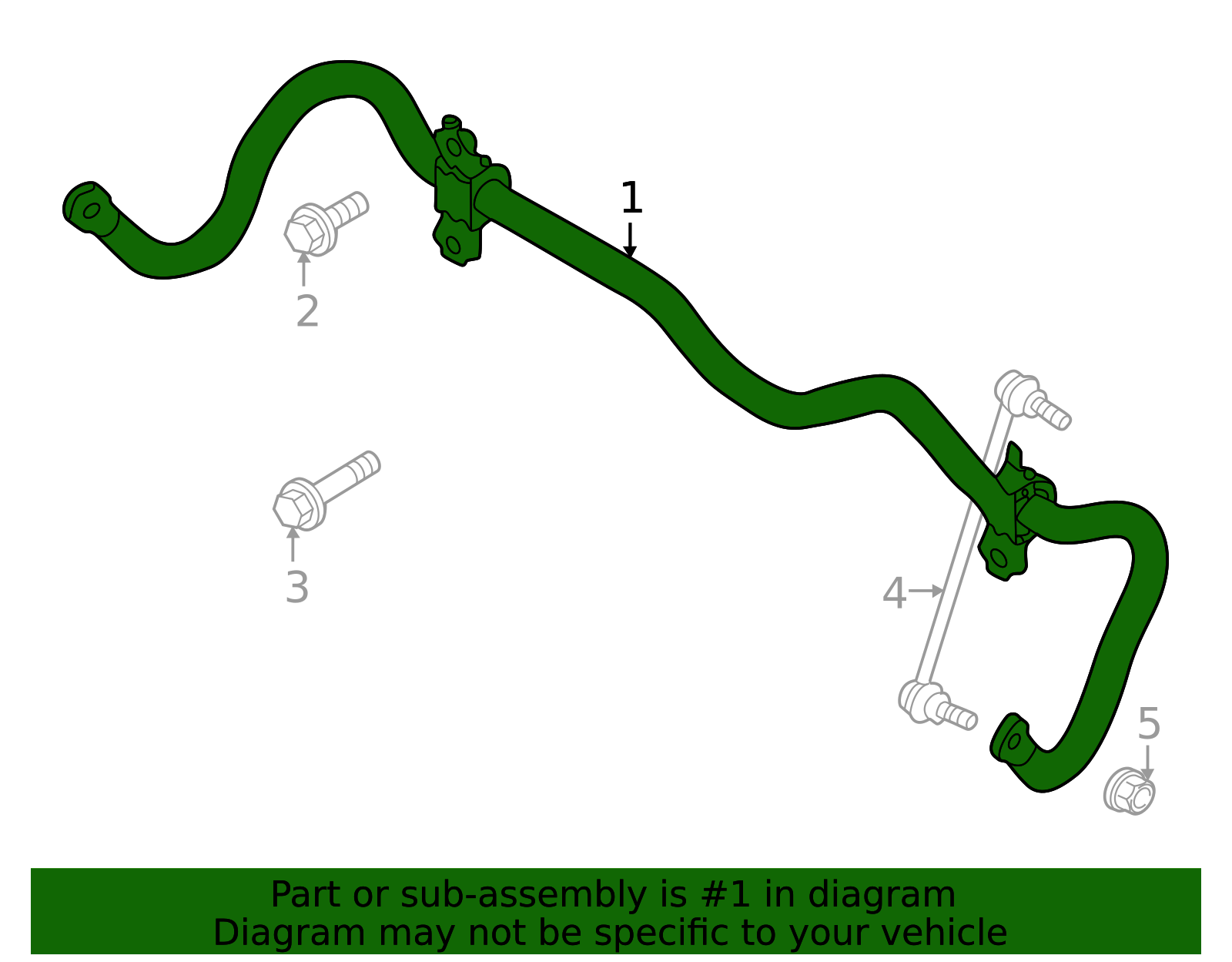 2021-2025 Nissan Rogue Stabilizer Bar 54610-6RA1D | My Nissan Part