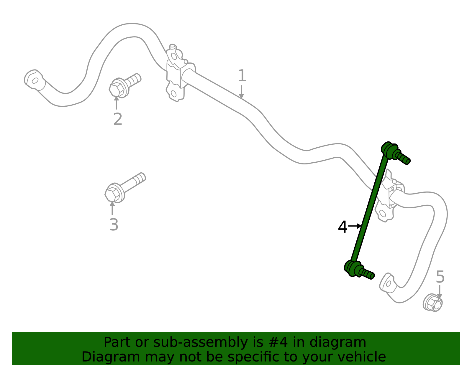 2021-2025 Nissan Rogue Stabilizer Link 54668-6RA0A | Team Nissan Inc.