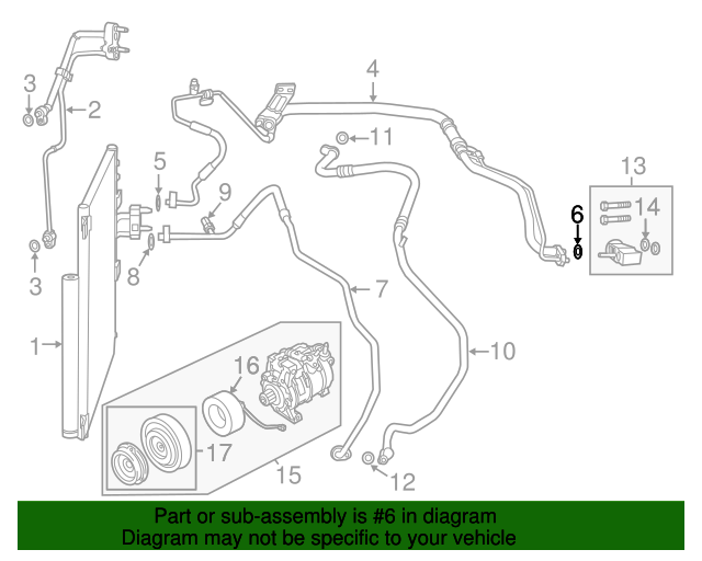 2008-2024 Mopar Liquid Line O-Ring 68152002AA | Mopar Parts Canada