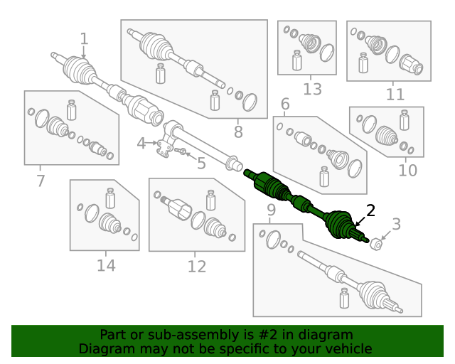 2017-2021 Hyundai Axle Assembly 49500-F2700 | OEM Parts Online