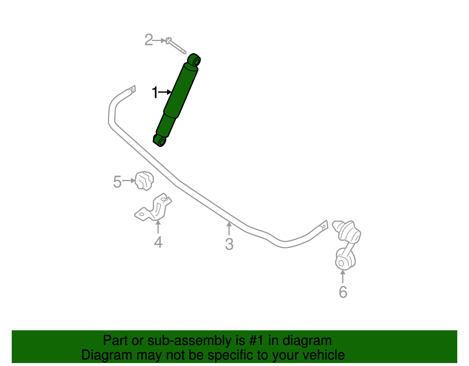 2006-2015 Nissan Xterra Shock Absorber 56200-EA027 | Nissan Parts Central