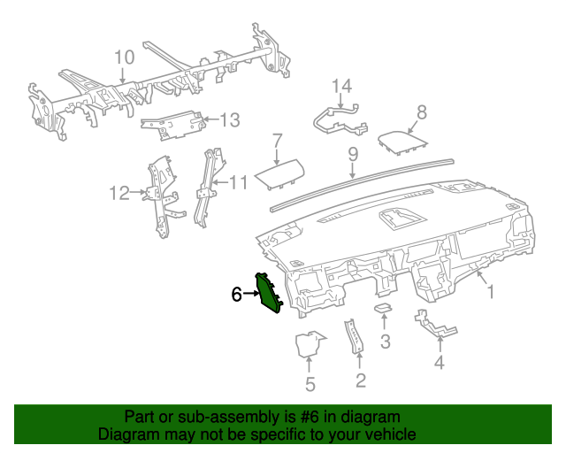 2015-2020 Toyota Sienna Side Panel 55318-08020-B0 | Toyota Parts Center