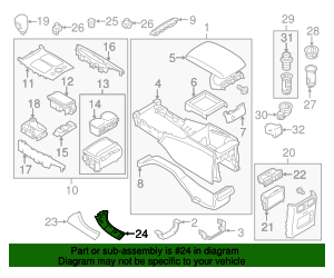 68135-1MA0A - Console Panel 2011-2019 Infiniti | AutoNationParts.com