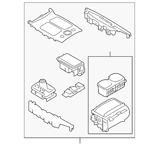 2015-2018 Infiniti Upper Console 96941-4AM5B | Faulkner Infiniti of ...