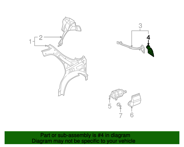 0K2B1-70451 - Extension 2000-2004 Kia Spectra | Kia.Parts Store