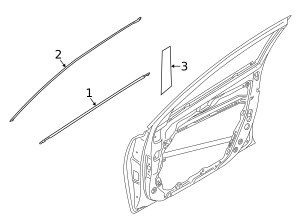 82210-M6010 - Belt Molding 2019-2024 Kia Forte | Kia.Parts Store