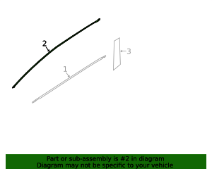 82860-M6000 - Frame Molding 2019-2024 Kia Forte | Kia.Parts Store