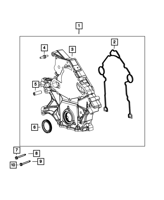 MOPAR GENUINE CRANKSHAFT OIL SEAL - 53021585AD - 53021585AD | Mopar ...