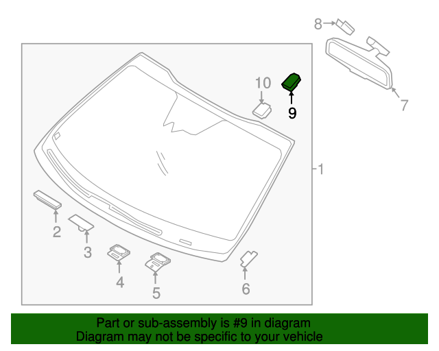 2010-2020 Kia Mirror Inside Base 85103-2H000 | OEM Parts Online