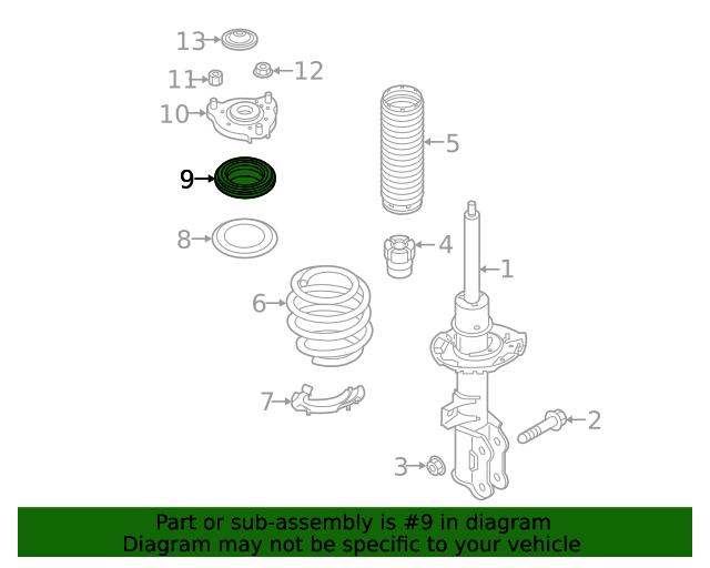 2015-2023 Hyundai Suspension Strut Bearing 54612-C1000 | OEM Parts Online