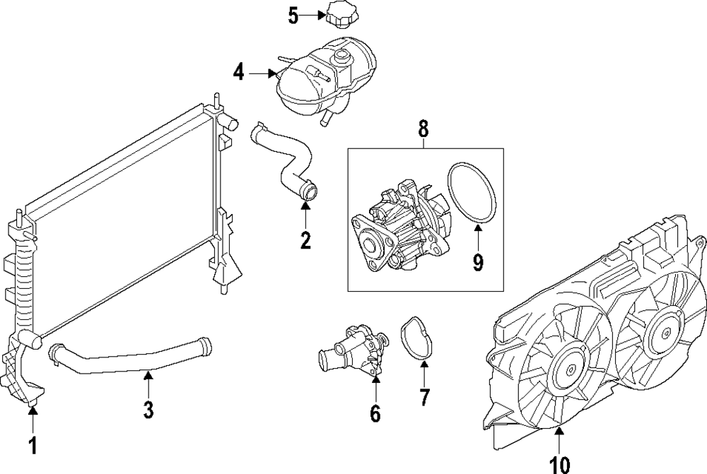 2015-2023 Ford Mustang Motorcraft™ Radiator rad205 | TascaParts.com