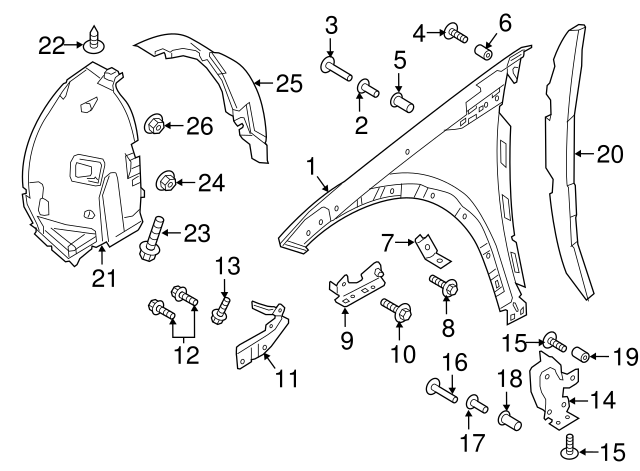 Genuine Rear Insulator for 2015-2023 Land Rover Discovery Sport | Land ...
