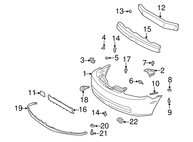 1995-2006 Toyota Bumper Cover Side Bracket 52147-16080 | Westside Toyota