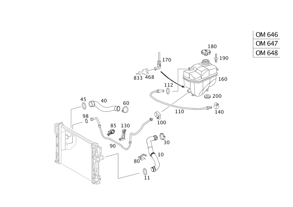 1998-2006 Mercedes-Benz Vent Tube 211-501-01-25 | MB OEM Parts