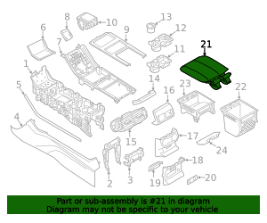 2018-2023 Land Rover Range Rover Velar Armrest LR111370 | JaguarParts.com