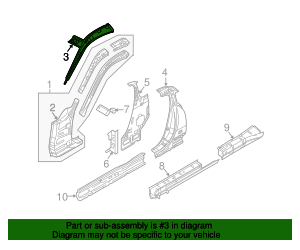 76304-6GC0A - Inner Windshield Pillar - 2016-2020 Nissan 370Z | World ...