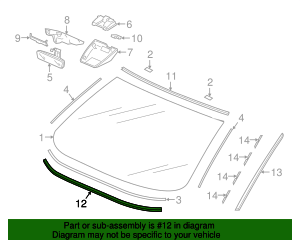 73151-TVA-A01 - Lower Molding 2018-2025 Honda Accord | Honda Parts Online