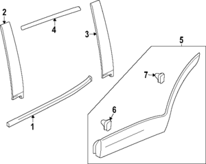 42861627 - Lower Molding - 2024 Chevrolet Trax | Buy GM Parts