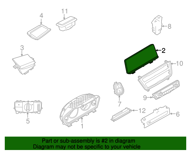 65506822626 - 2012-2020 BMW Display System (65-50-6-822-626) | BMW of ...