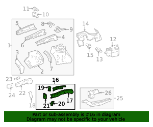 2016-2022 Lexus Rail Assembly 57027-0E051 | OEM Parts Online