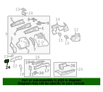 57114-0E010 - Outer Rail Extension For 2004-2022 Lexus | Lexus OE Parts