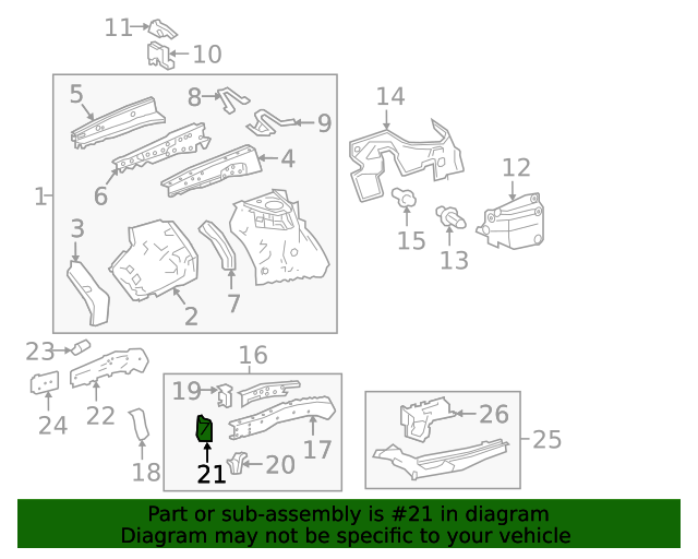 2014-2022 Lexus Mount Bracket 57022-48013 | OEM Parts Online