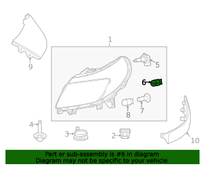 2014-2019 Ram Headlamp Bezel 1ZT61ZZZAA | TascaParts.com