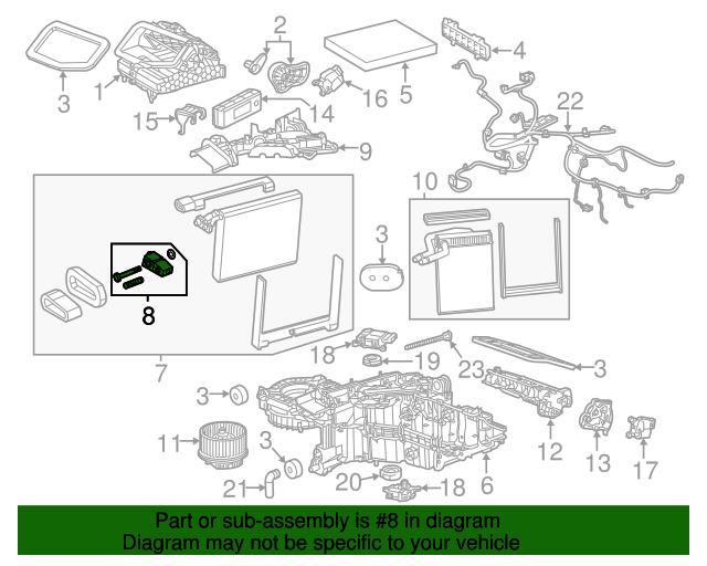 2014-2016 GM Air Conditioning Thermal Expansion Valve Kit with Valve ...
