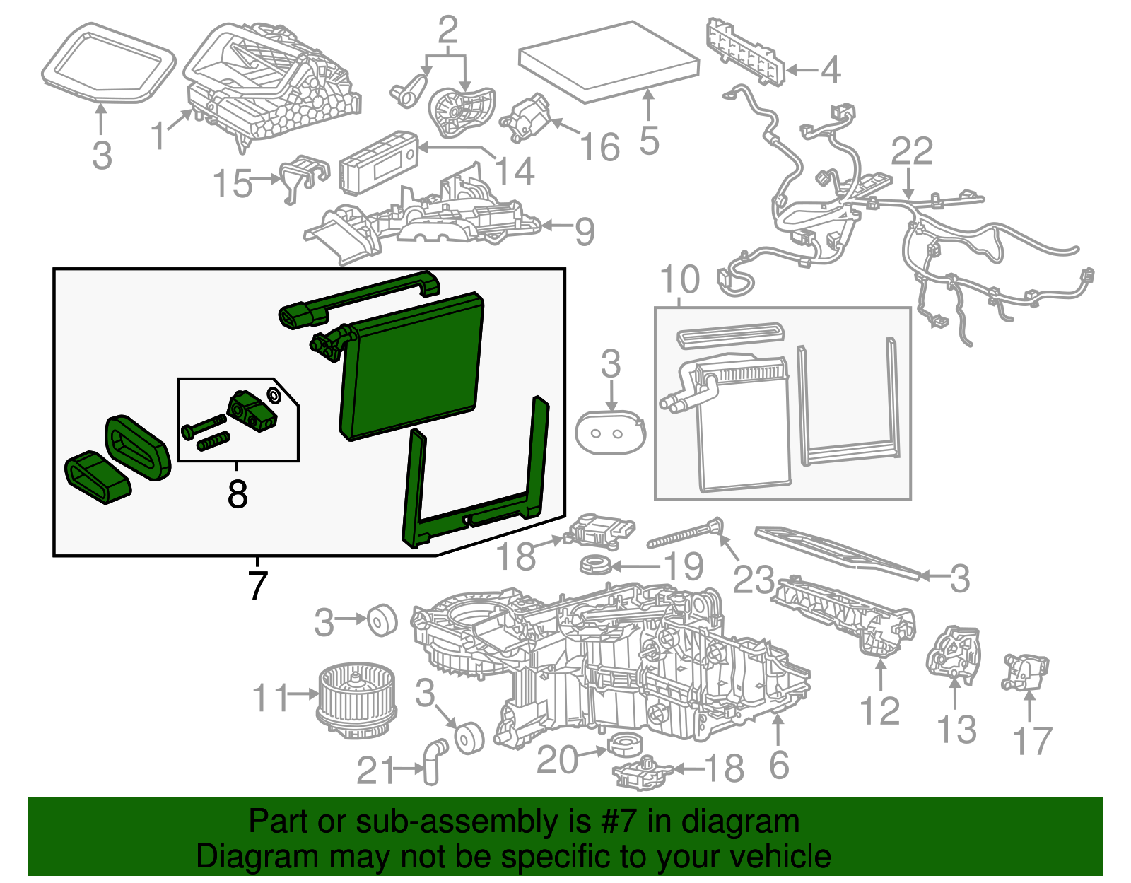 2014-2018 GM Air Conditioning Evaporator Core 23281450 | Partners Chevy
