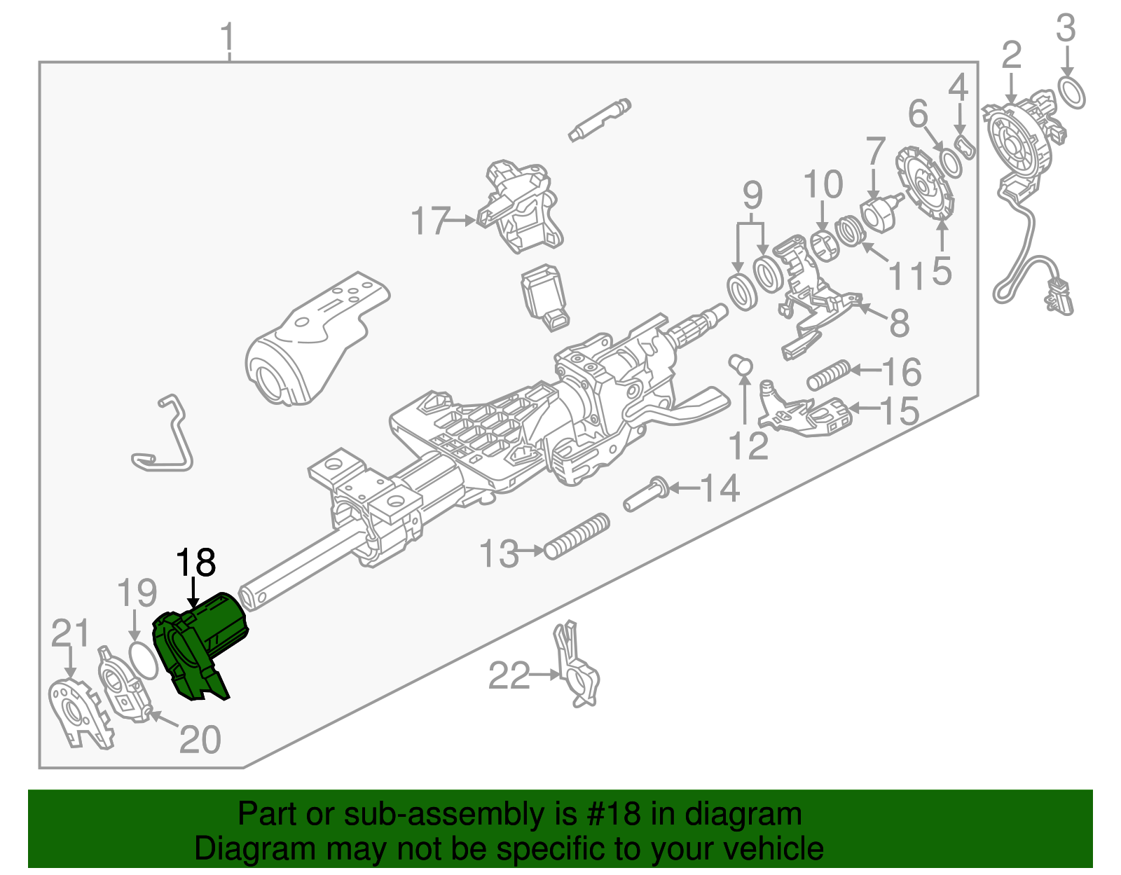 23381959 - Lower Steering Shaft Bearing Adapter 2014-2020 GM | Gateway ...
