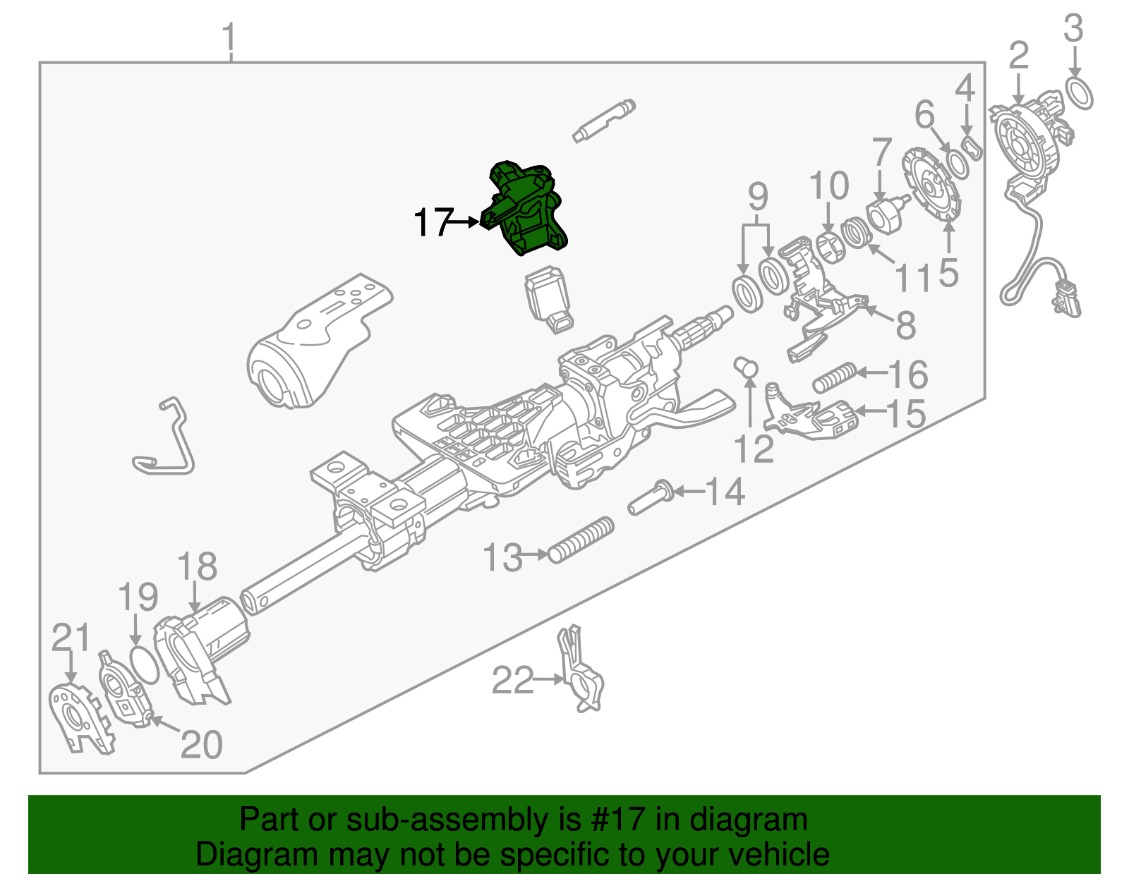 2014-2020 GM Ignition Lock Cylinder Case 22834639 GM | GMPartsDirect.com
