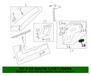 2020-2025 Chevrolet Corvette Seat Belt Trim Bezel 84742127 GM ...