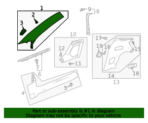 84791949 - F Molding 2020-2021 Chevrolet Corvette | AutoNationParts.com