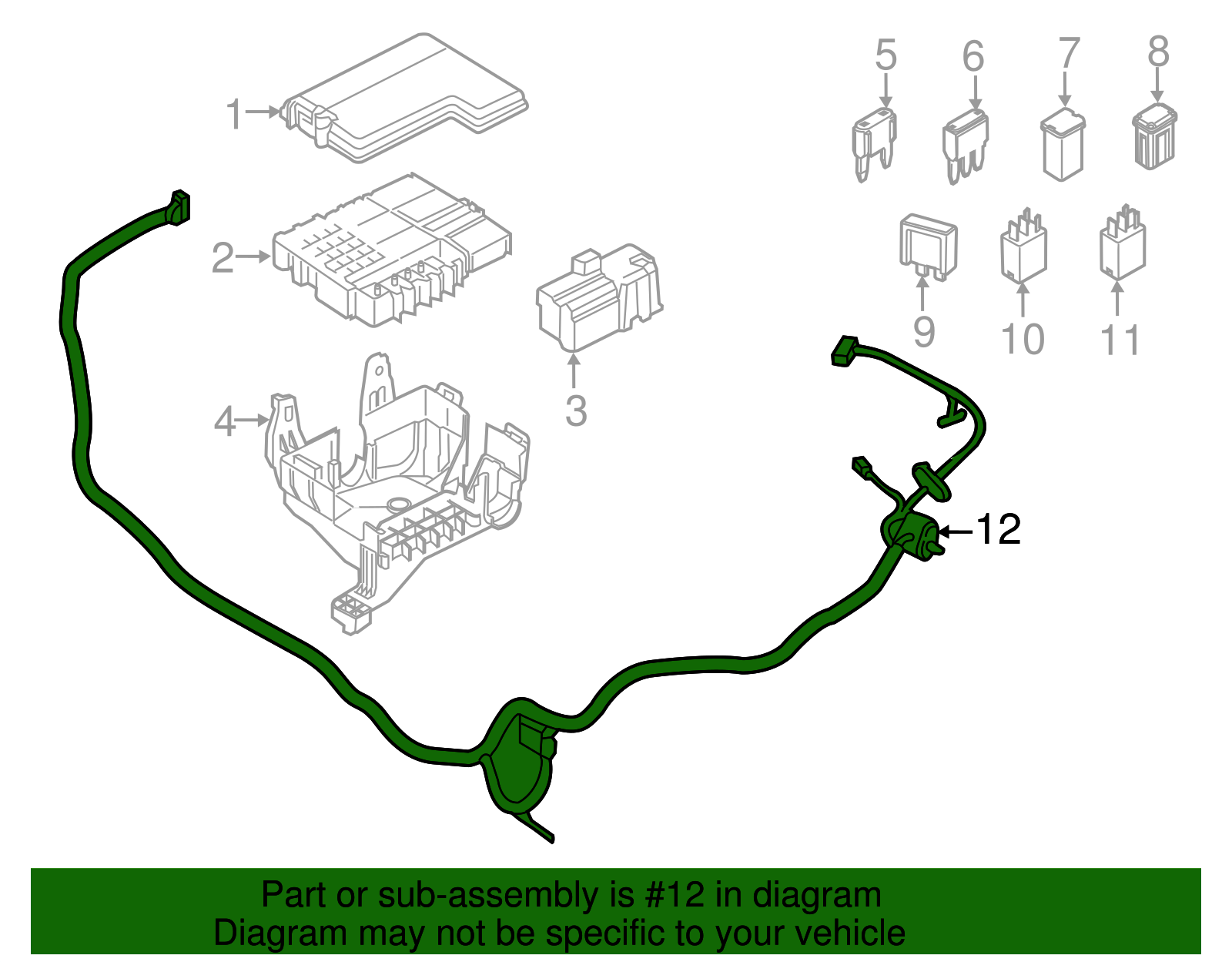 2018-2020 Ford F-150 | Engine Harness | JL3Z-12A581-GK | Walls' Ford Parts