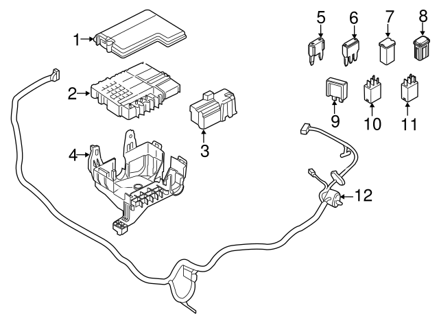 2015-2016 Ford F-150 Engine Harness FL3Z-12A581-BE | TascaParts.com