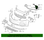 2016-2019 Chevrolet Volt Front Bumper Fascia Lower Stiffener 23142861 ...